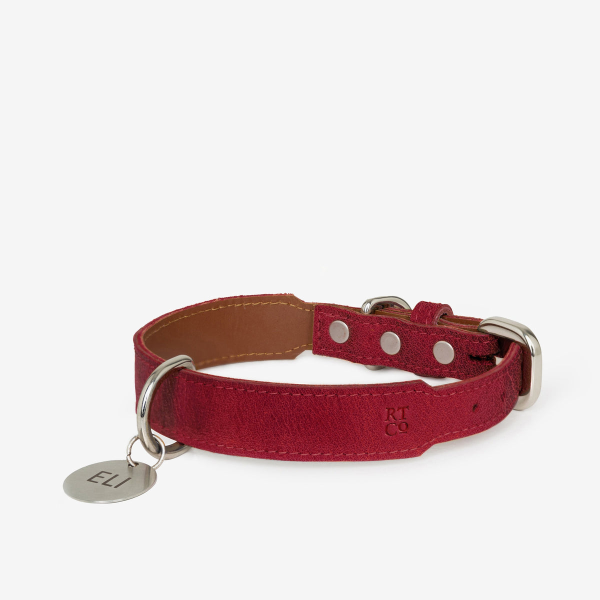 Cherry Leather Collar – Ruff Trading Co.